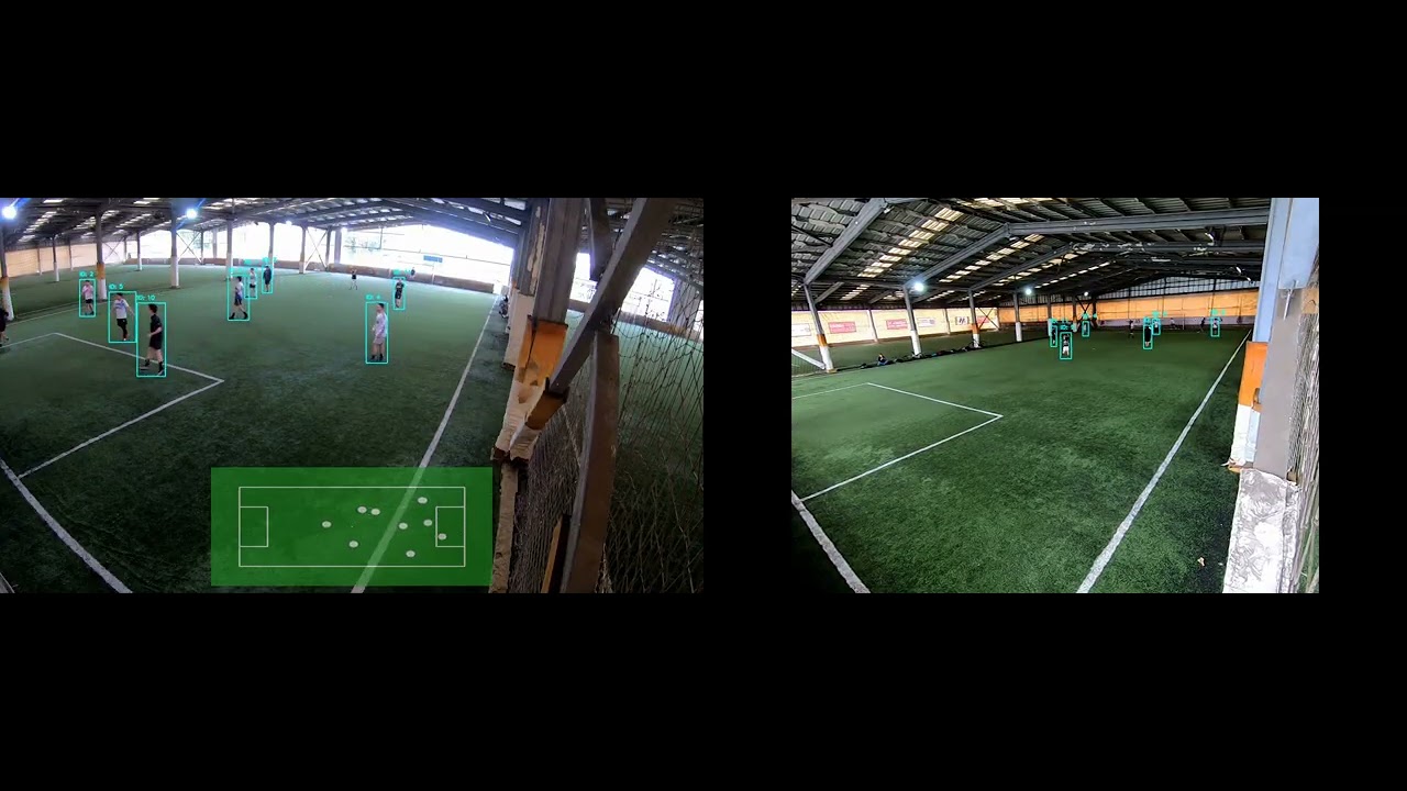 Tracking a multi-camera football match using YOLO updated - YouTube