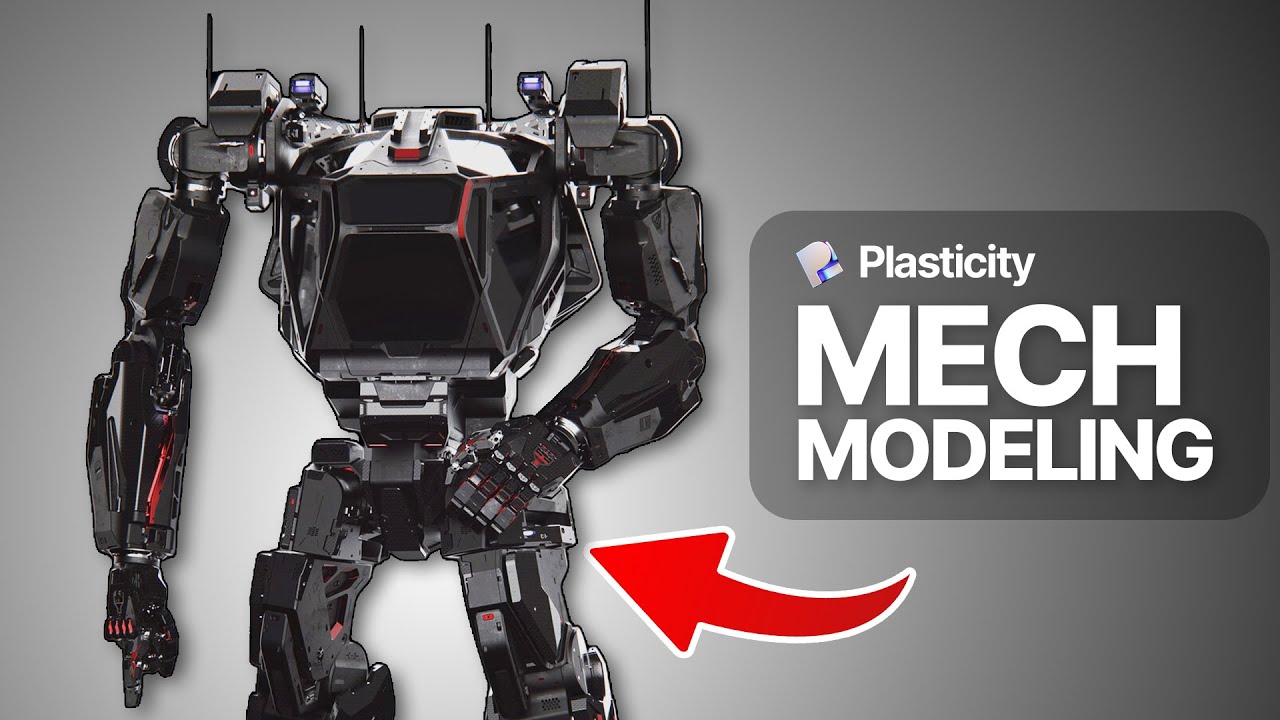 How to 3D Model Mechs in Plasticity - Mechanical Joint - YouTube