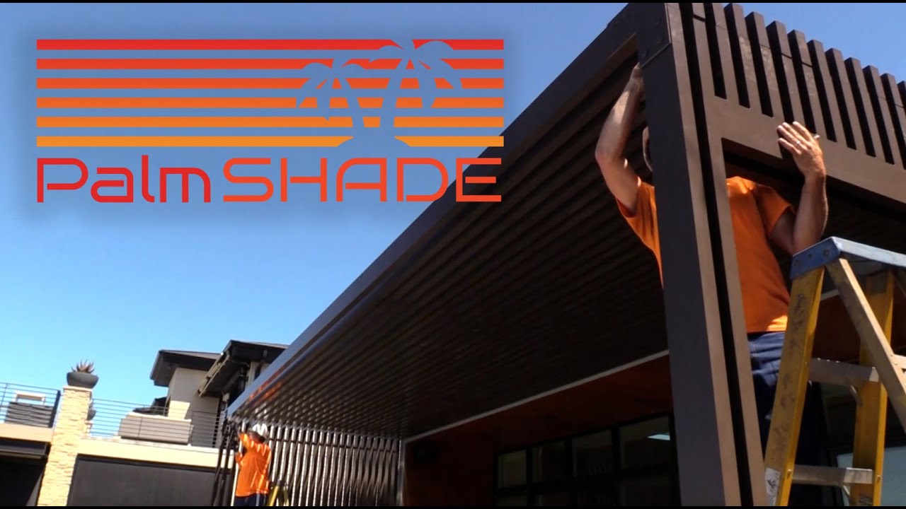 Installation a PalmSHADE Sun Shade Structure - YouTube