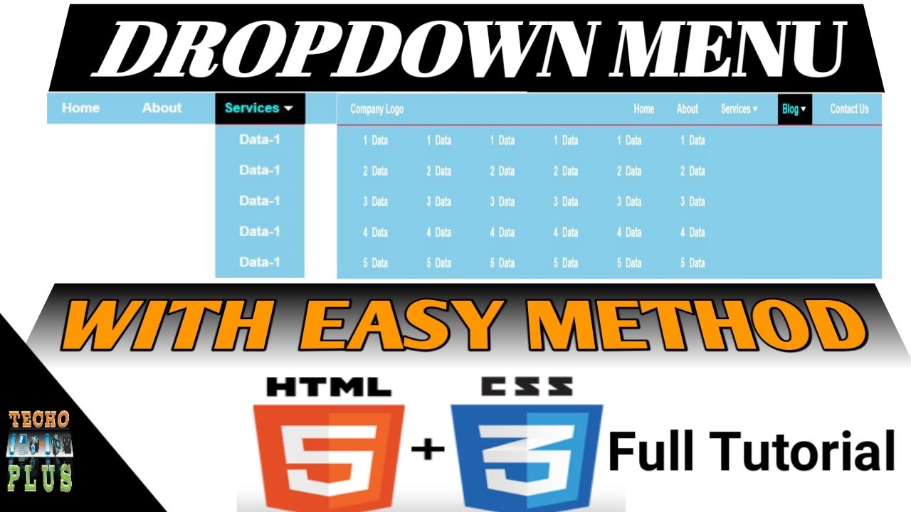 How To Create Dropdown Menu Navigation Bar In Html And Css Html 6118