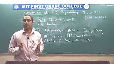 C PROGRAMMING | BCA | 1st SEM - YouTube
