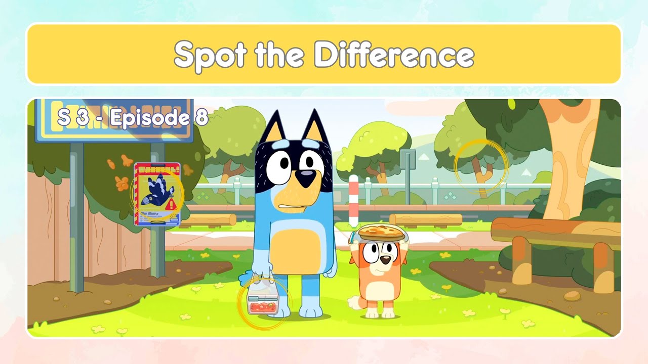 Bluey Quiz - Bluey S3E08 Curry Quest ｜ Spot the difference ｜ Mind Game ...