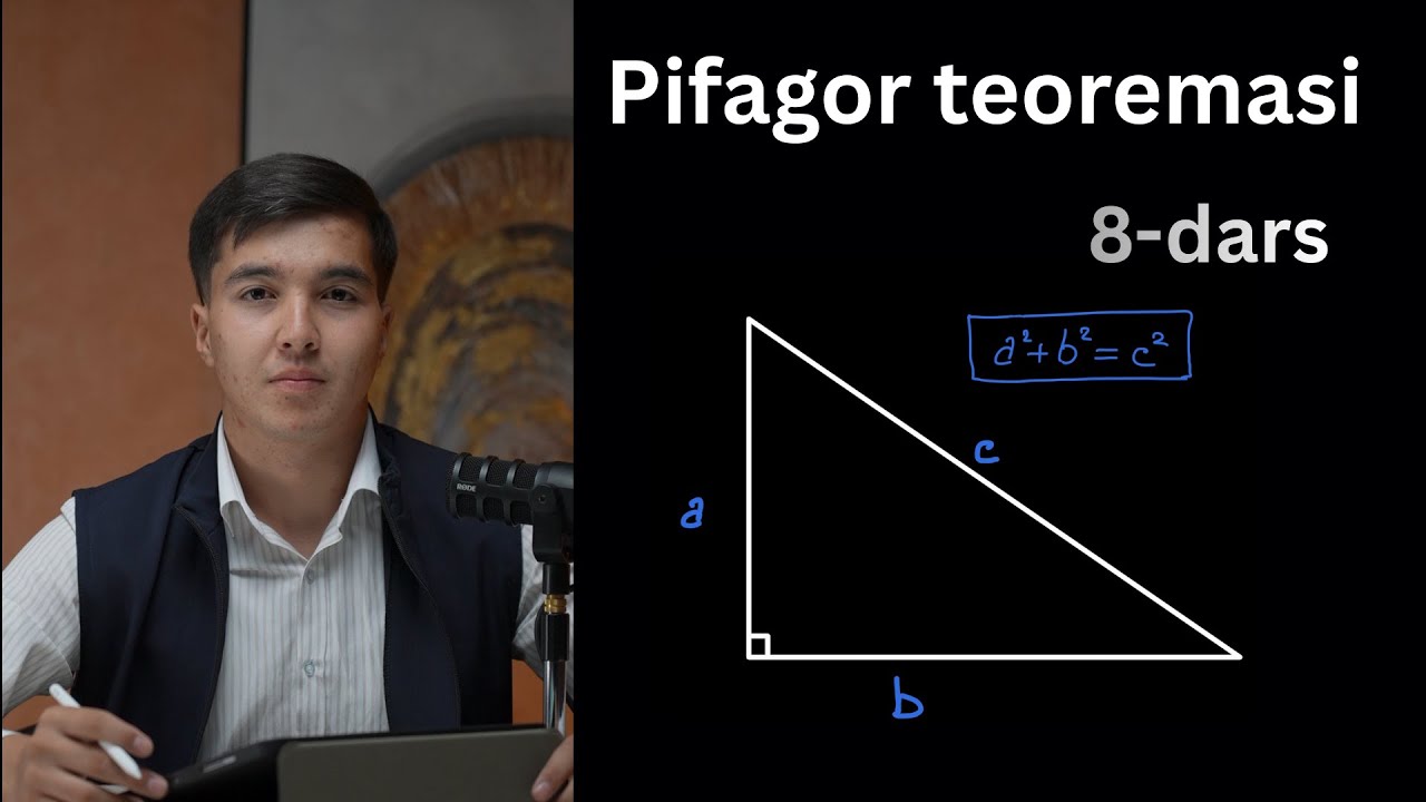 Pifagor teoremasi 8- dars 2- qism - YouTube