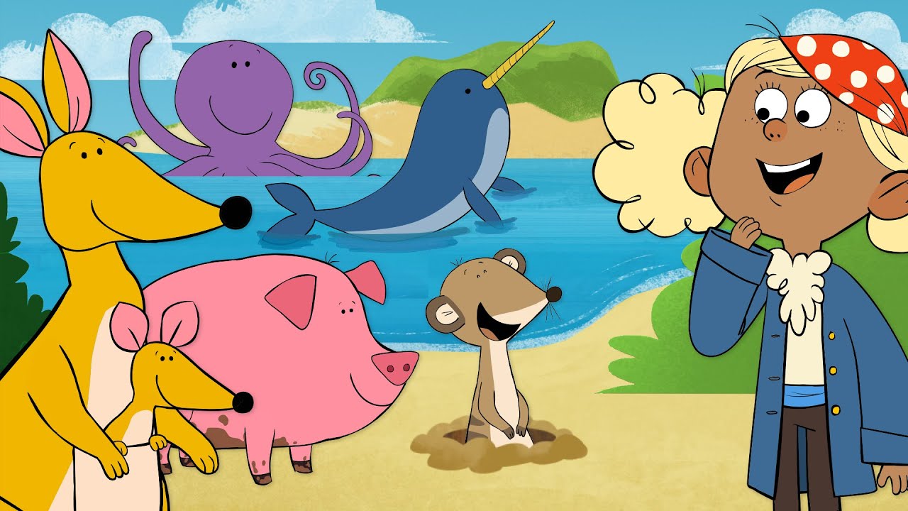 Learn Letters I - P with Captain Seasalt and the ABC Pirates | Cartoons ...