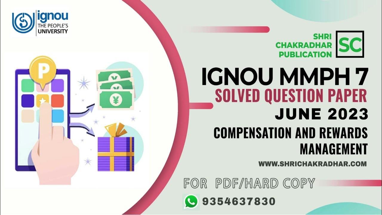 IGNOU MMPH 7 previous year Solved Question paper (JUNE 2023) | MMPH-007 | MBA | IGNOU Question ...