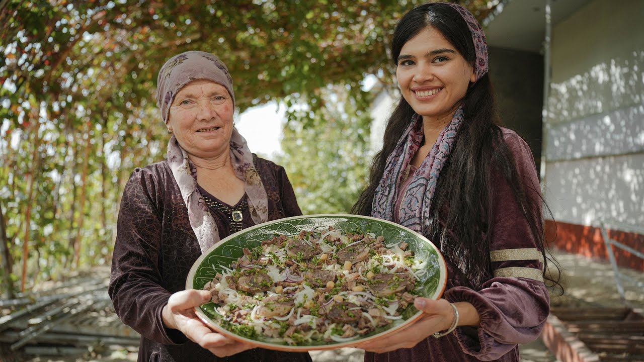 Daily Village Life! Cooking Kuurdak on the fire - the national dish of ...