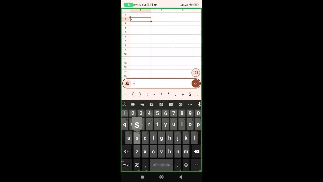 How to create sequential number in google sheet by mobile - YouTube
