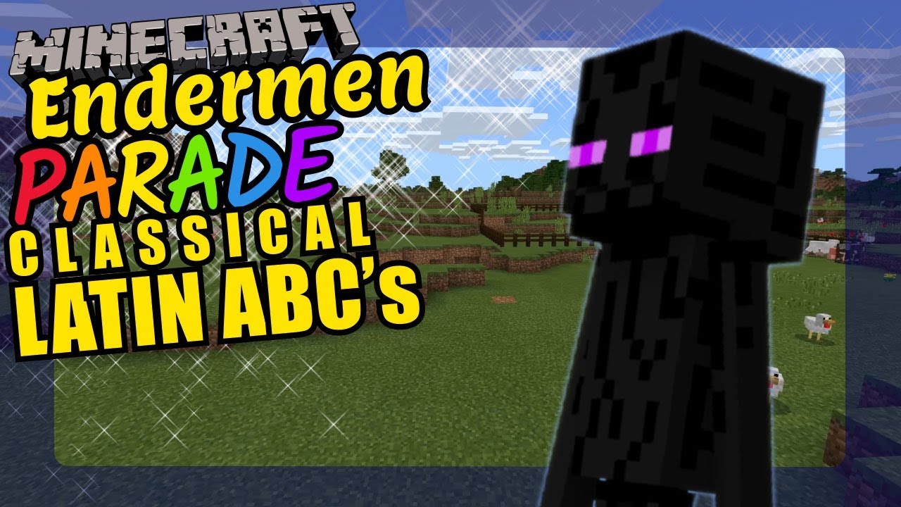 Minecraft Endermen Teaching the Classical Latin Alphabet Educational ...