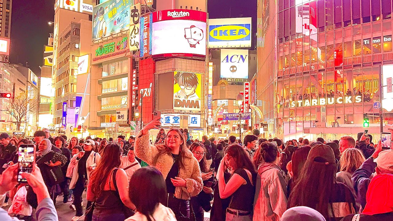 4K HDR Shibuya spring walking tour. Tokyo, Japan. - YouTube