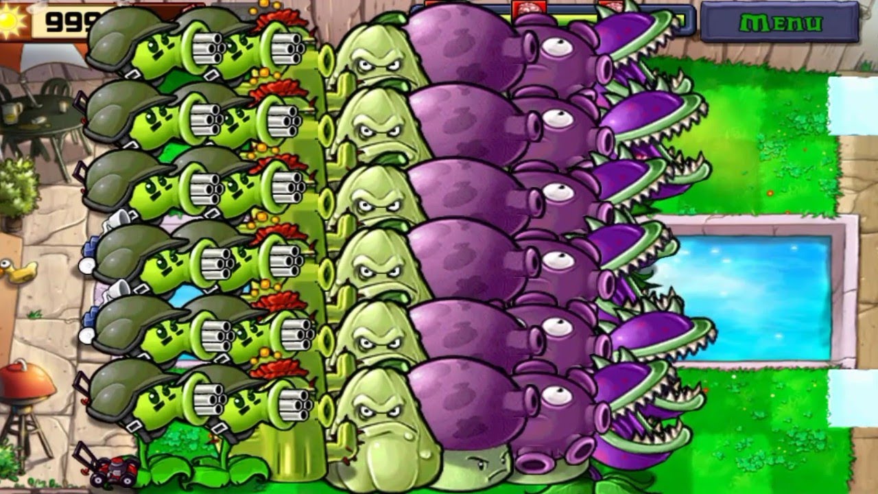 Pvz Hack | Giant Plants vs All Zombies Full Gameplay - YouTube