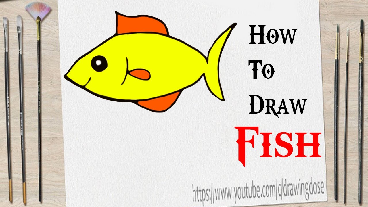How to Draw Fish Easy | Fish Drawing Easy | Drawing Fish Step By Step ...