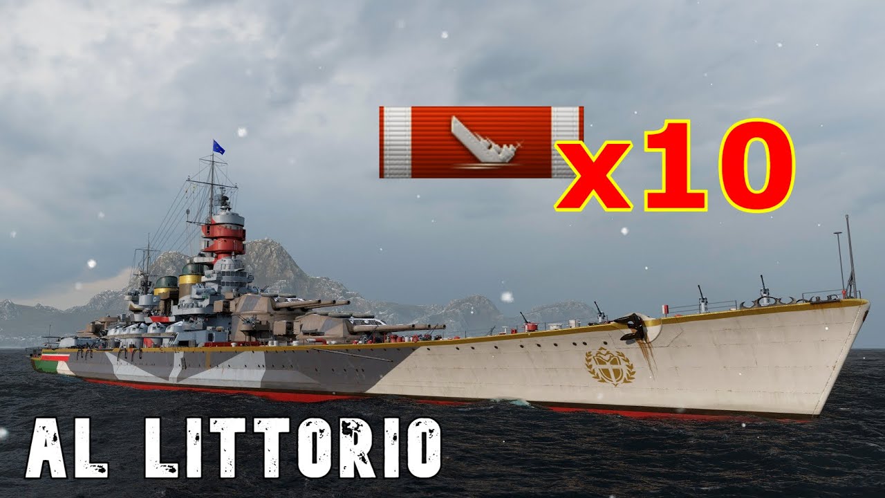 World of WarShips AL Littorio - 10 Kills 218K Damage - YouTube