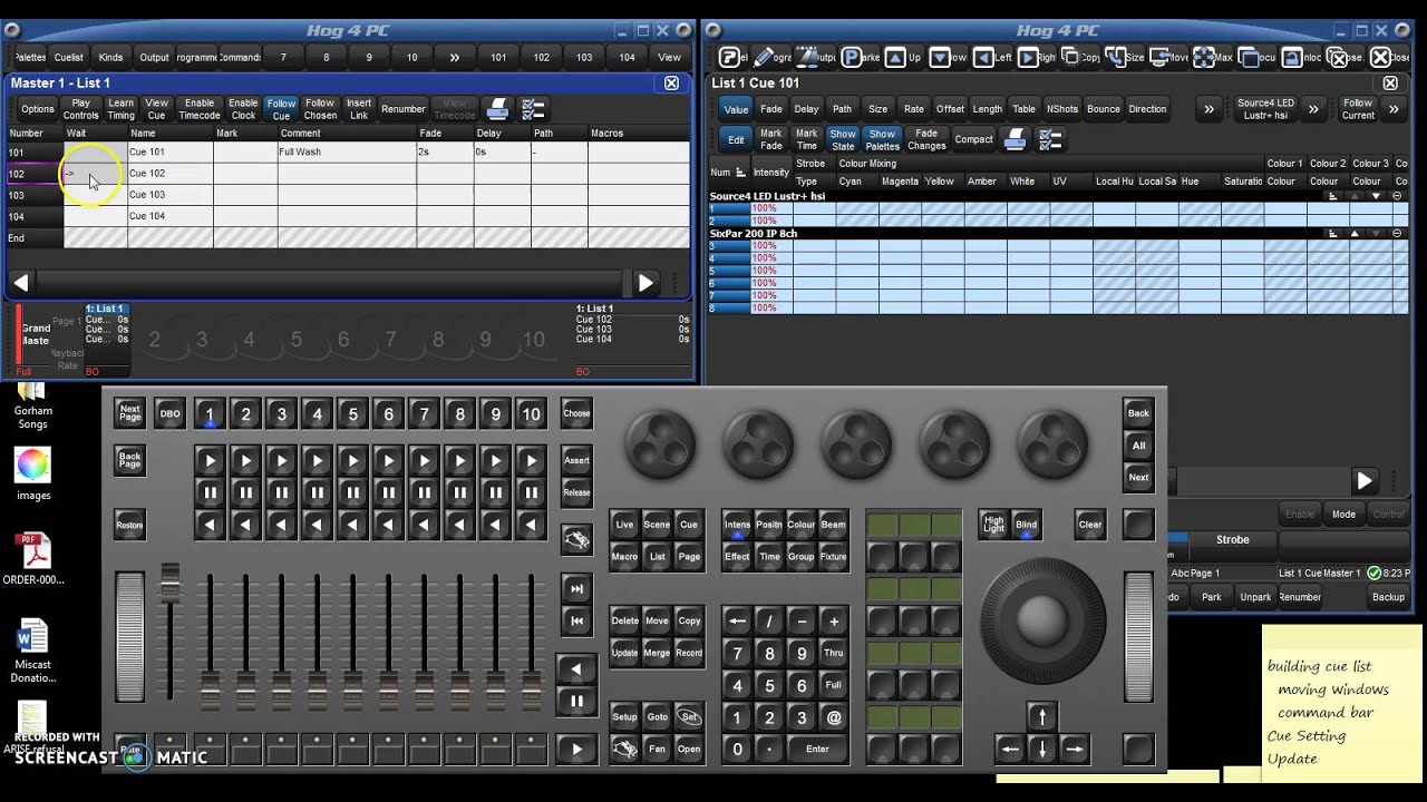 HOG 4PC Tutorial - Part 2 - Writing Cues - YouTube