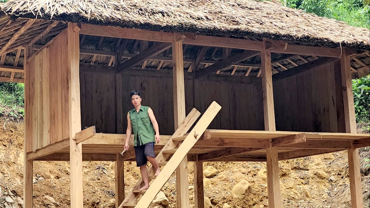 The Process Of Shaping wooden Houses By Crafting Plank Skills - YouTube