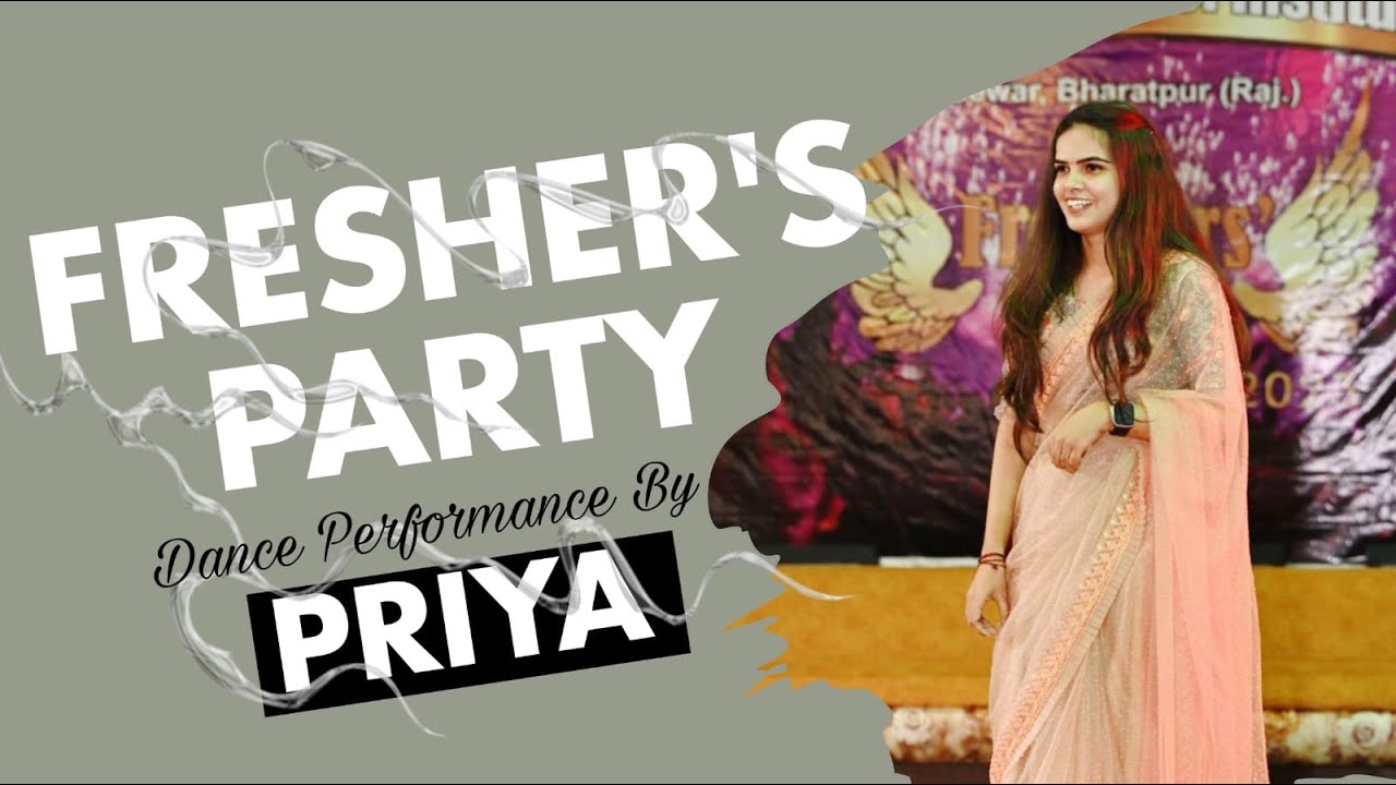 Freshers Party Dance Performance By Priya - YouTube