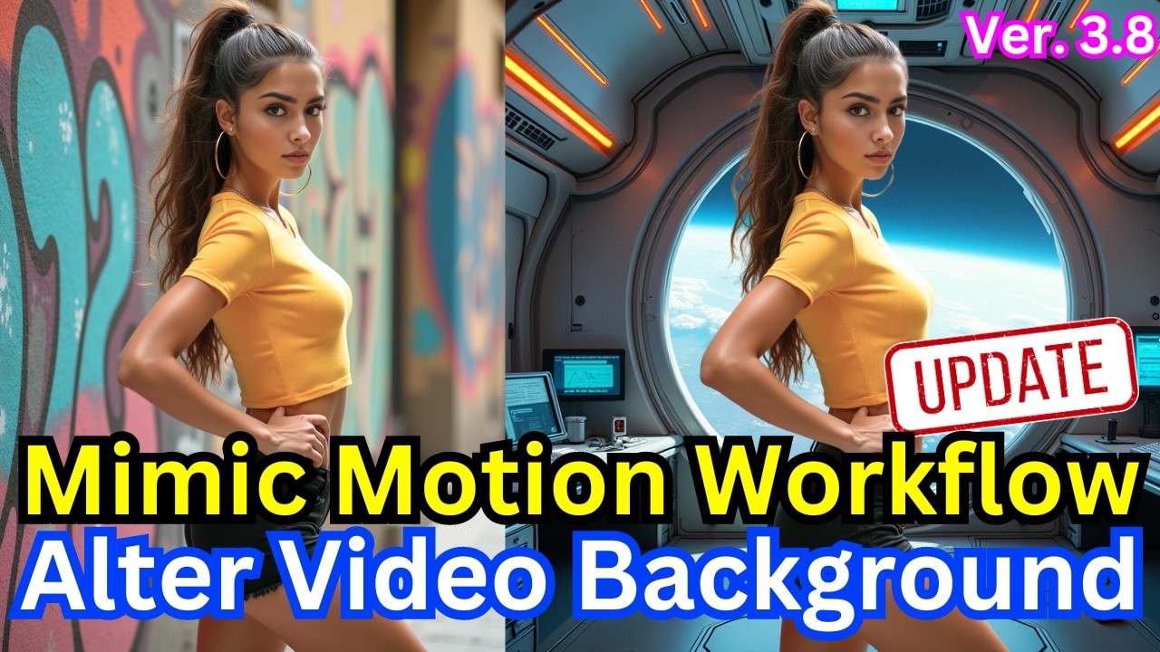 ComfyUI With Mimic Motion Change Video Background For Motion Scenes ...