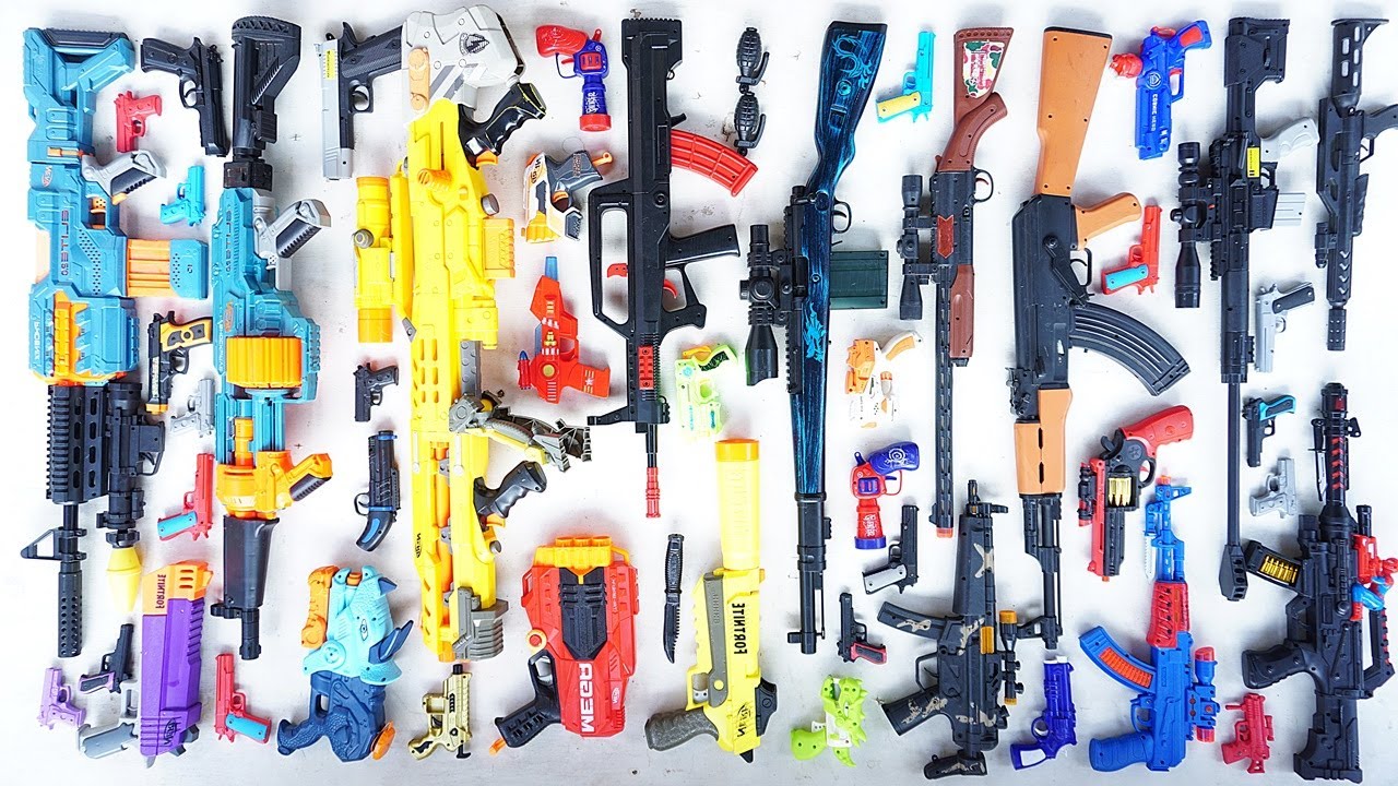 Collecting Tembak Tembakan 7 Sniper Rifles AK47 GUN NEW CAPTAIN AMERICA ...