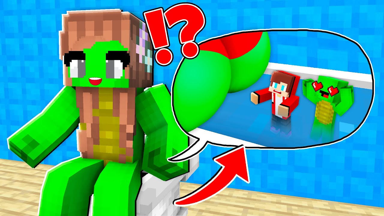 JJ and Mikey HIDE inside Mikey Girl`s TOILET! But Mikey`s Girl CAUGHT ...