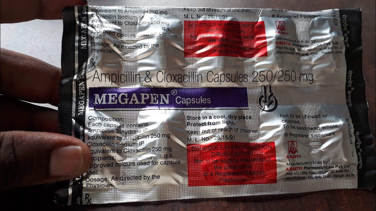 Ampicillin & Cloxacillin capsules uses in hindi | Megapen capsule ...