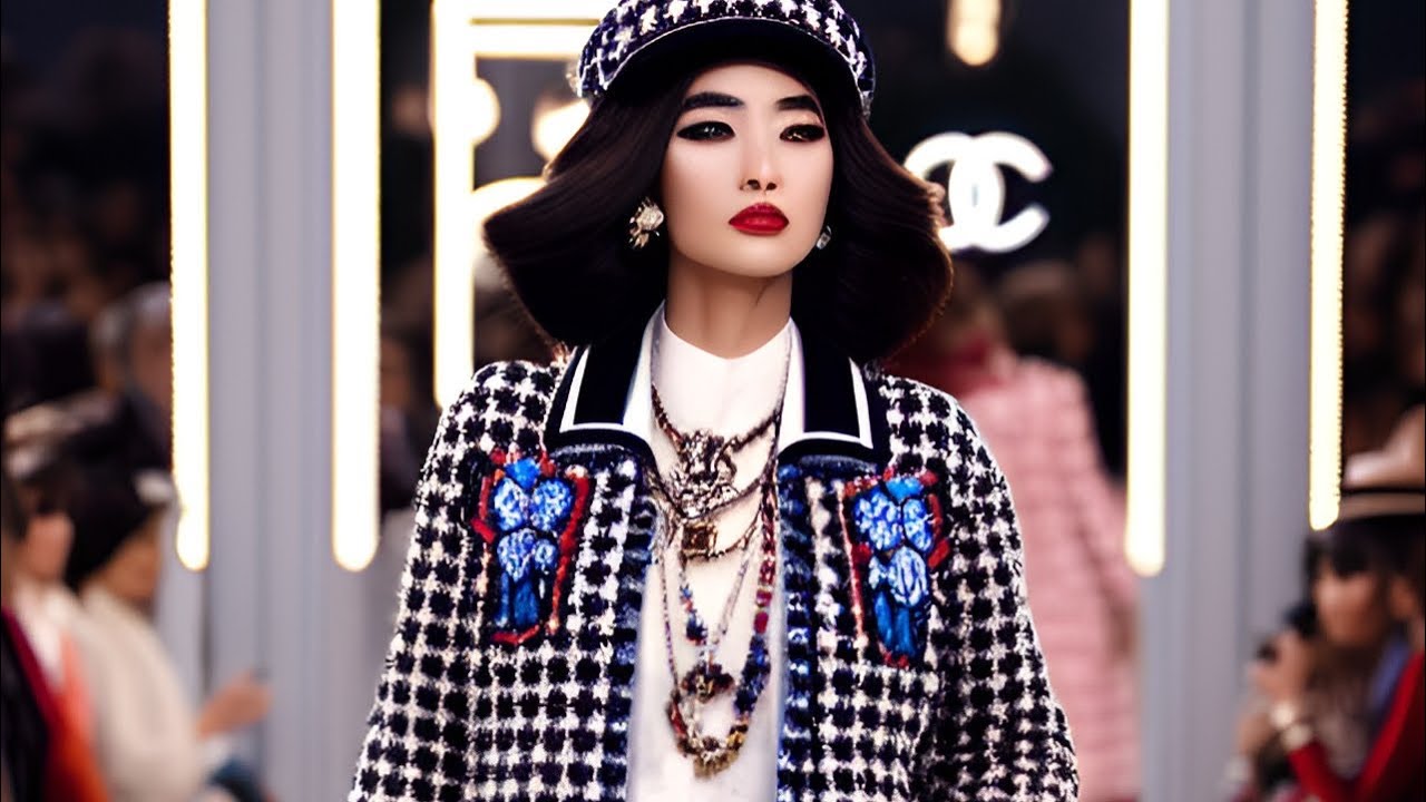 *CHANEL* style Fashion Show by AI (香奈兒風格時裝秀, 用AI人工智慧輔助設計）#ai #chanel# ...