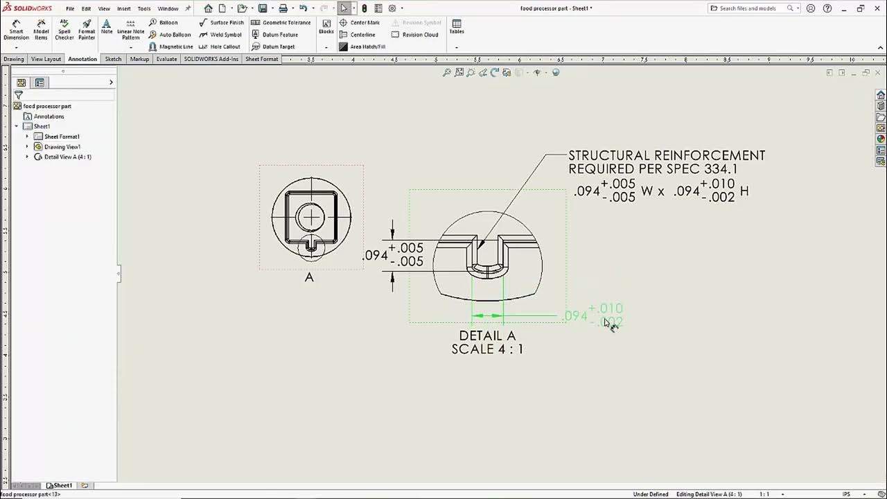 Adding Dimensions To A Note Allows Parametric Note In SOLIDWORKS - YouTube