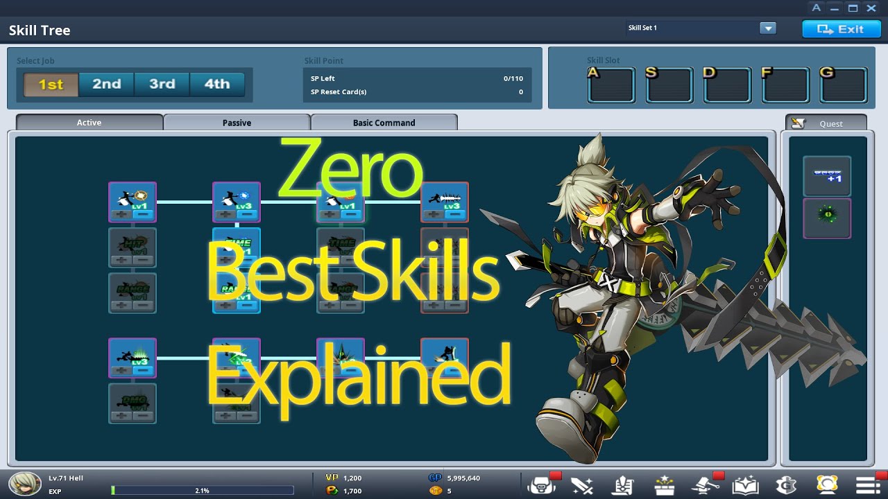 Grand Chase Classic - Zero Best Skill Tree - YouTube