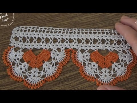Model pembeydi✅ Turuncuya çevirdim! Seviyorum ben bu rengi ya! #havlukenarı #crochet