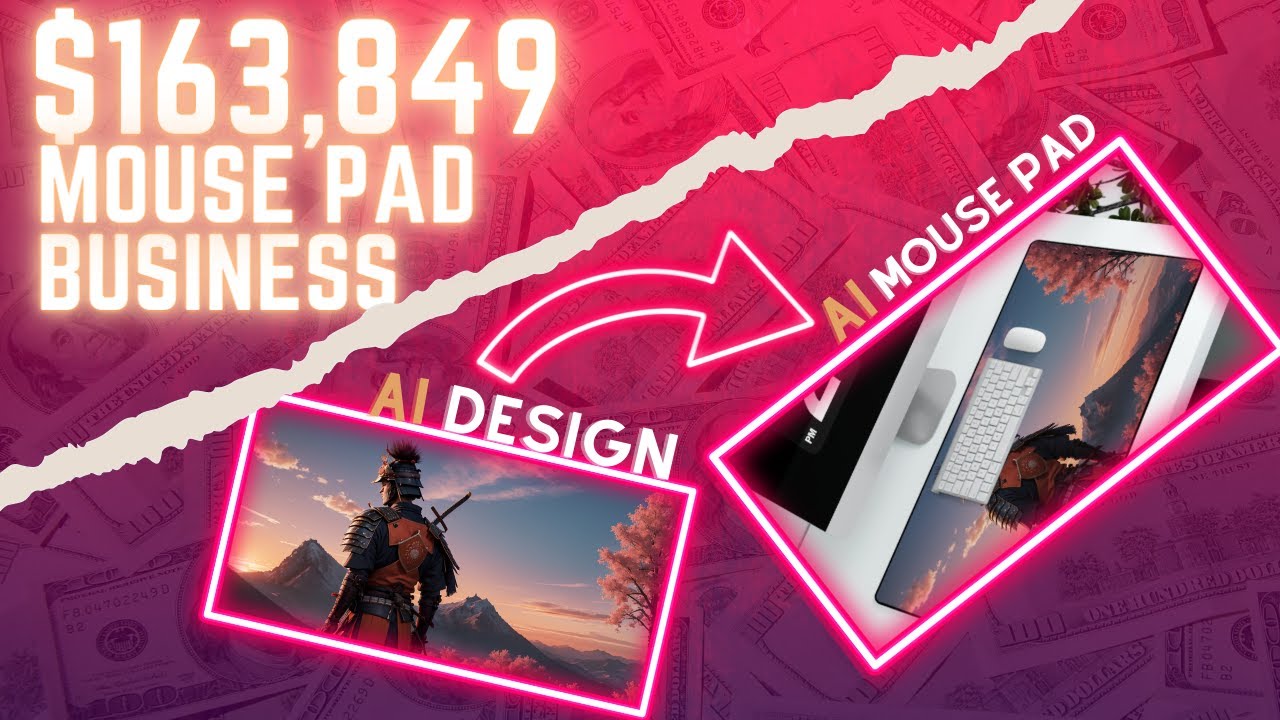 MAKE MONEY ONLINE Selling AI MOUSE PADS with FREE AI TOOLS - YouTube