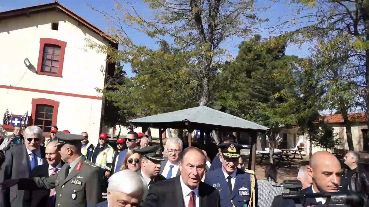 Άφιξη Προκόπη Παυλόπουλου στο Στρατιωτικό Μουσείο Βαλκανικών Πολέμων ...