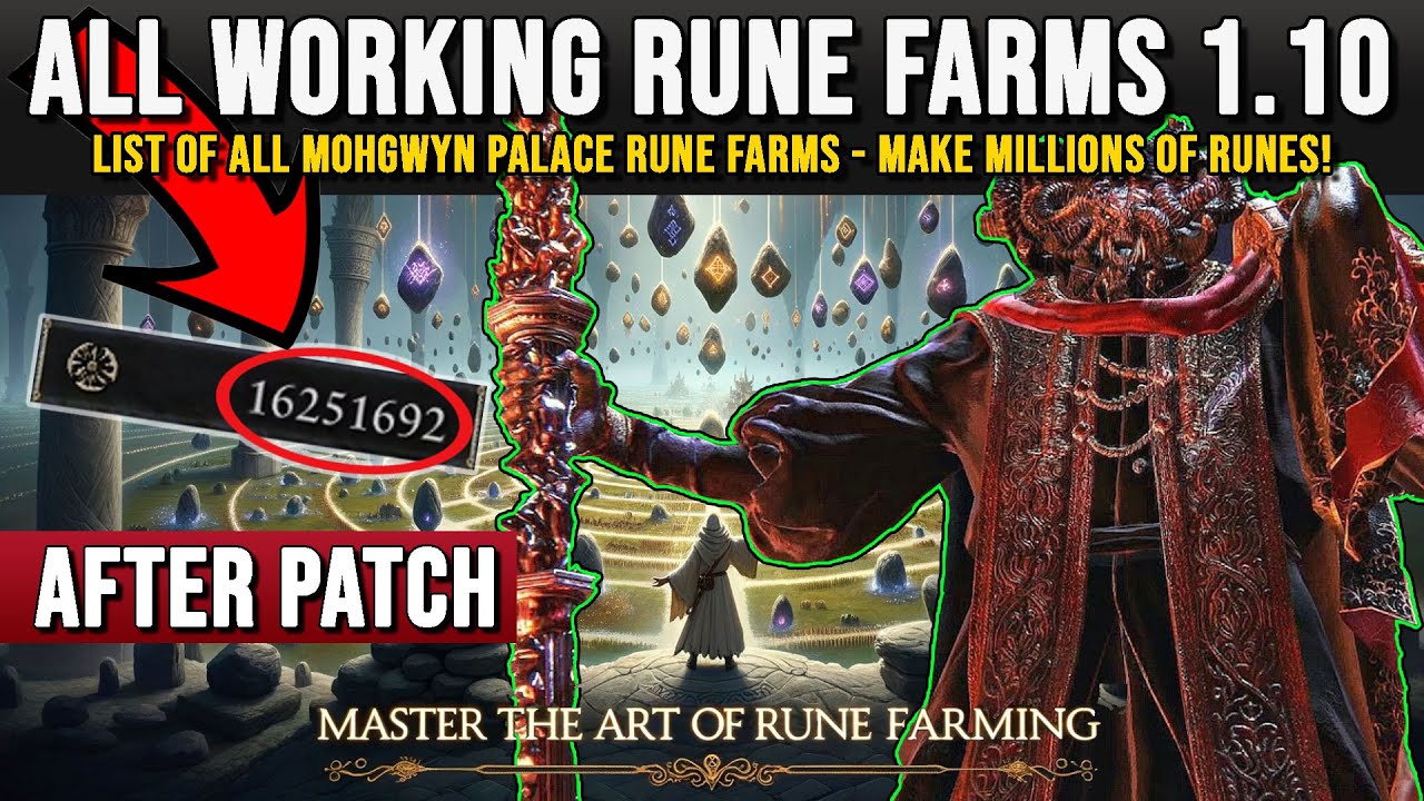 Elden Ring Rune Farms | All WORKING Rune Farms at Mohgwyn Palace - YouTube