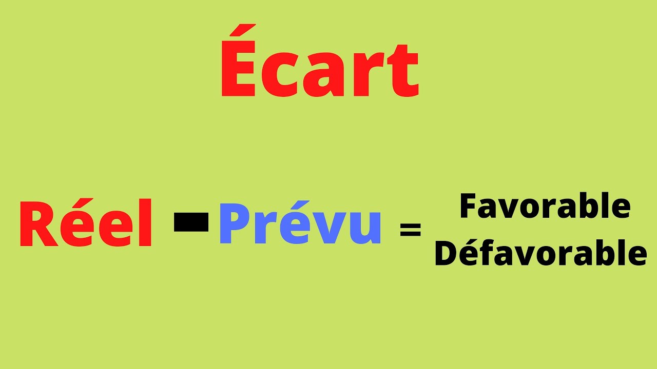 Écart gestion de production Bac et 3éme - YouTube
