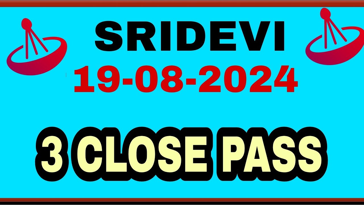 DATE -19-08-2024 SRIDEVI MATKA TODAY||SRIDEVI MATKA OPEN||SRIDEVI TODAY ...