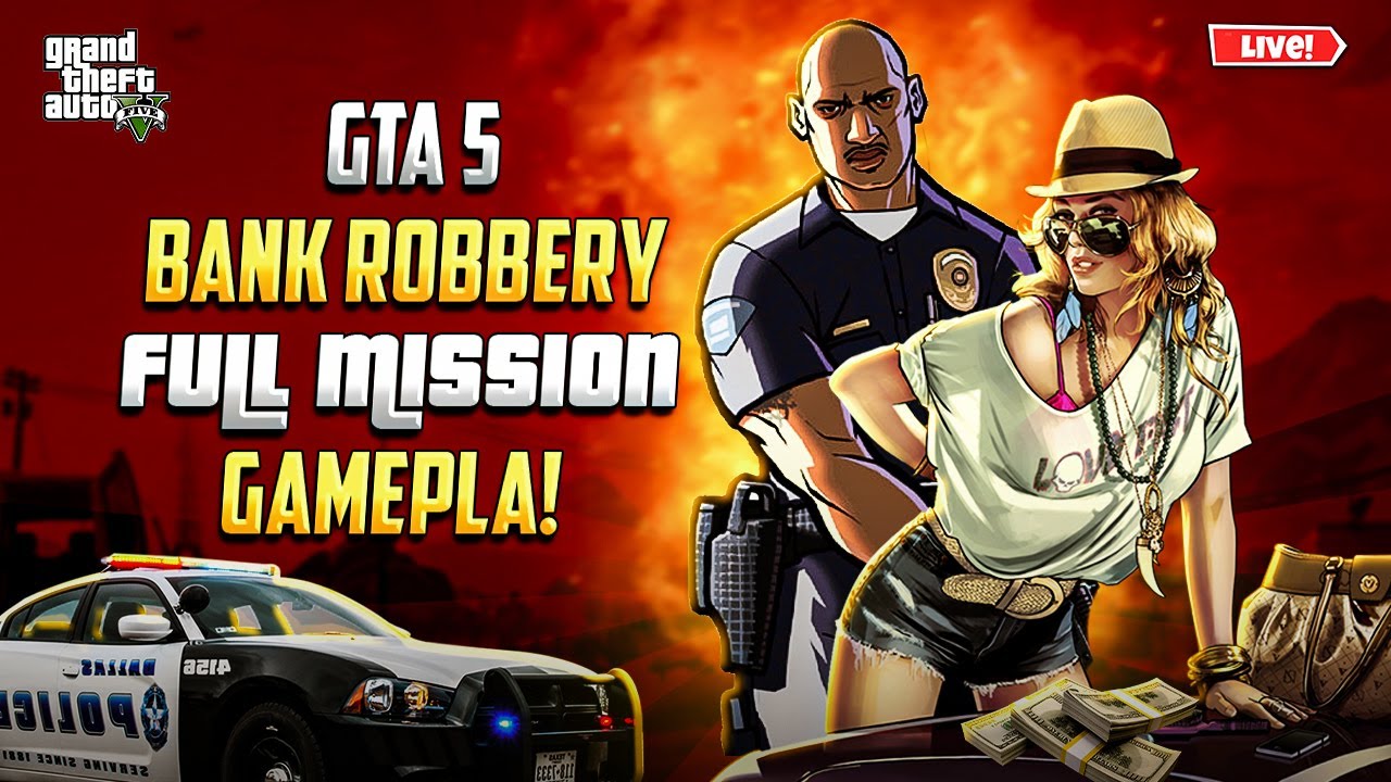 GTA BANK ROBBERY FULL MISSION GAME PLAY | BAHRIA TOWN RP - YouTube