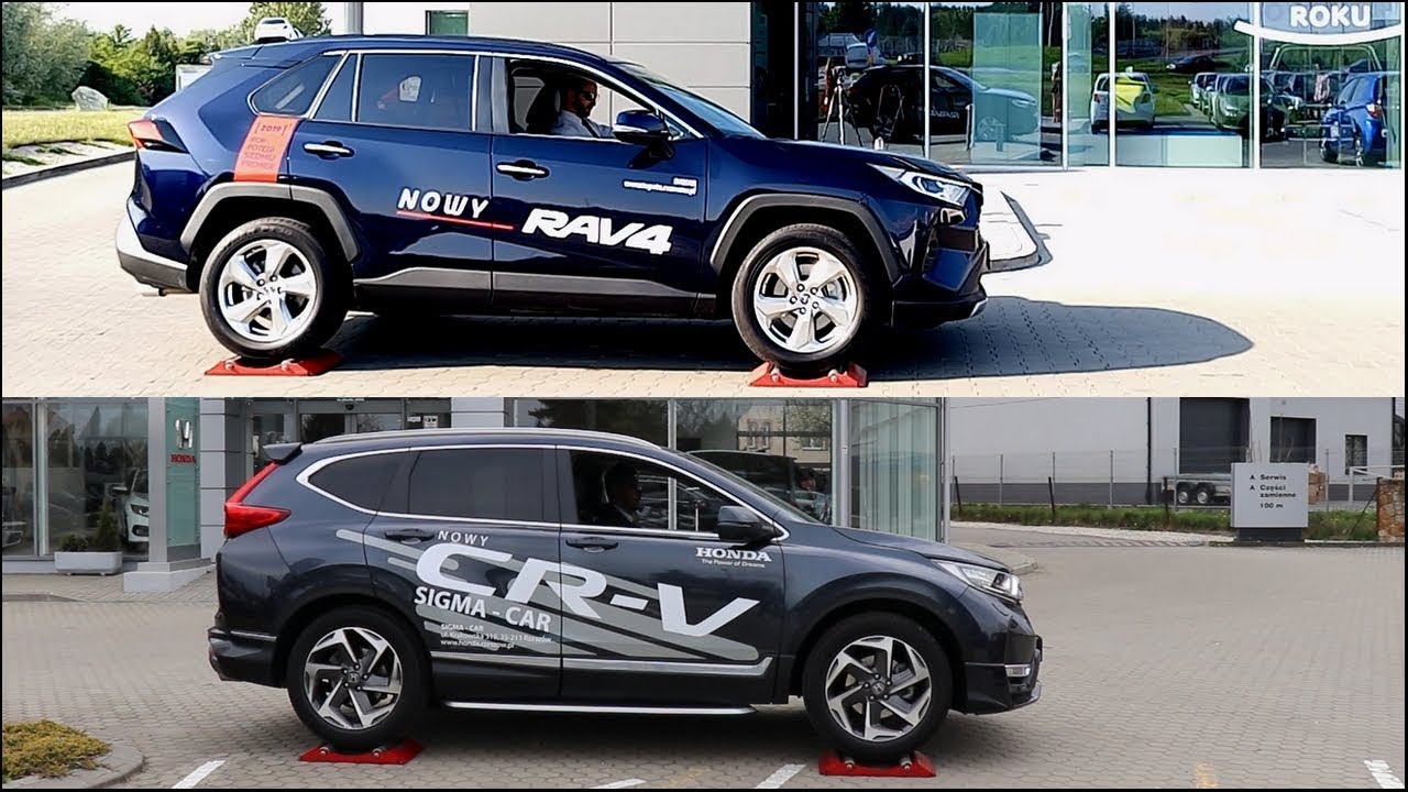 SLIP TEST - Toyota RAV4 AWD vs Honda CR-V AWD - @4x4.tests.on.rollers ...
