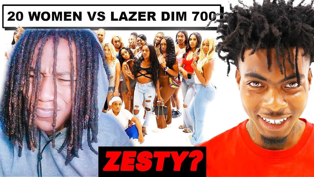 20 WOMEN VS 1 RAPPER: LAZER DIM 700 REACTION - YouTube