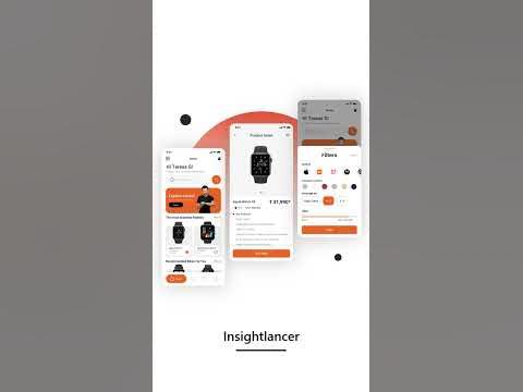 Creative & Morden UI design of Online Smart watch Store Application. - YouTube