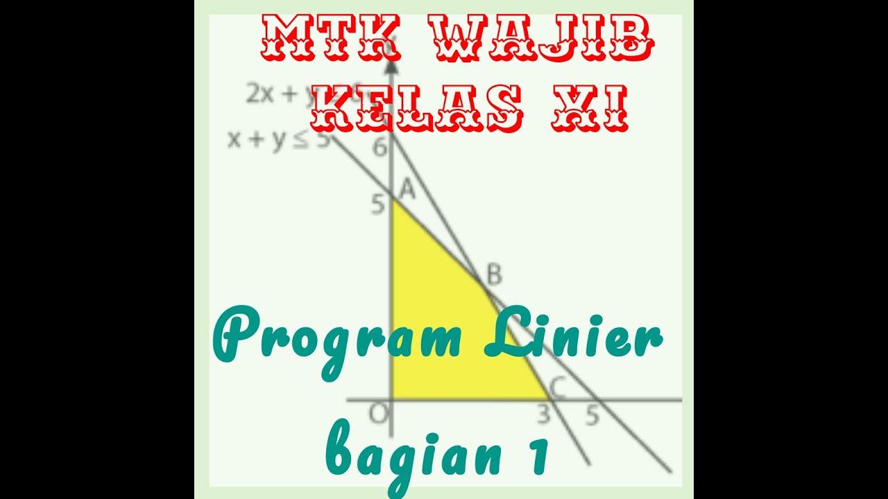 Video Program Linier Bagian Pertama - YouTube