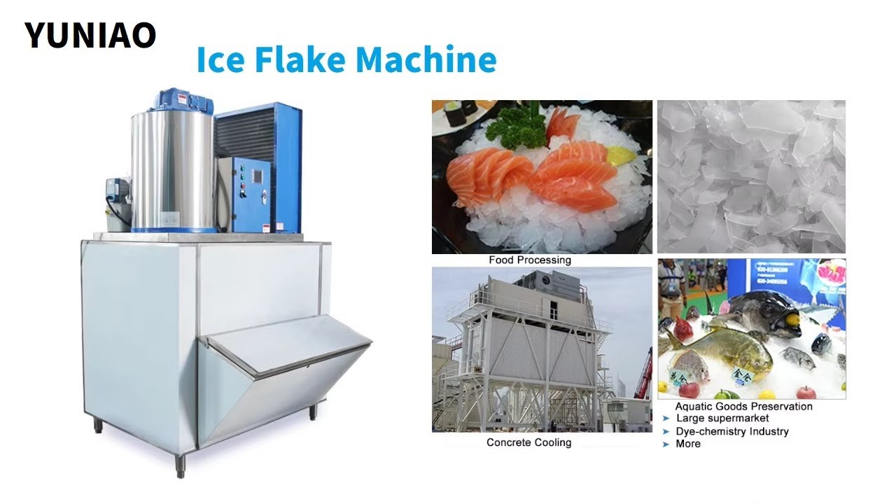 High Capacity Ice Flake Making Machine Flake Ice Machine 1.5 Ton Flake ...