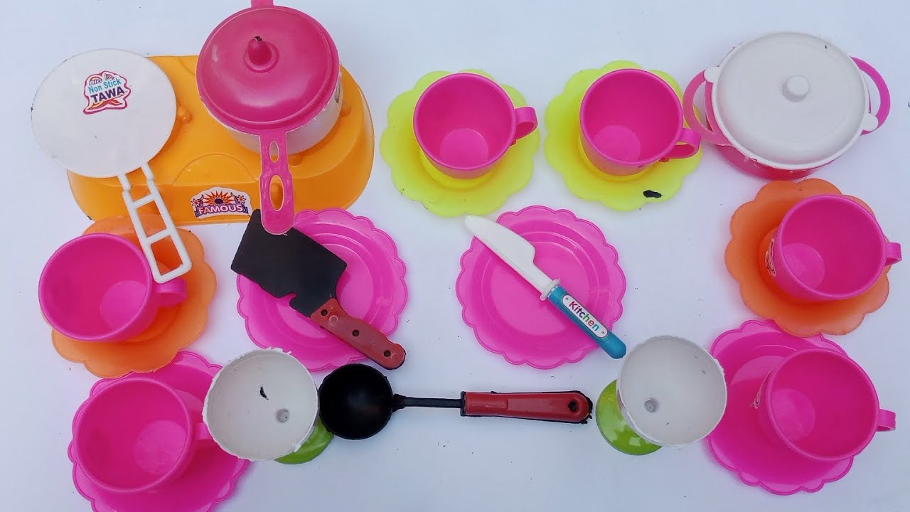 Diy unboxing Amazing miniature plastic full kitchen set | mini kitchen ...