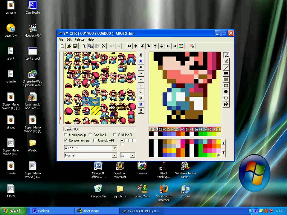 How to edit mario's graphics and smw's graphics easily - YouTube