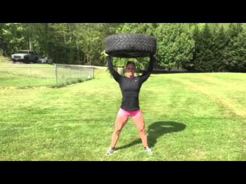 Tire shoulder presses - YouTube