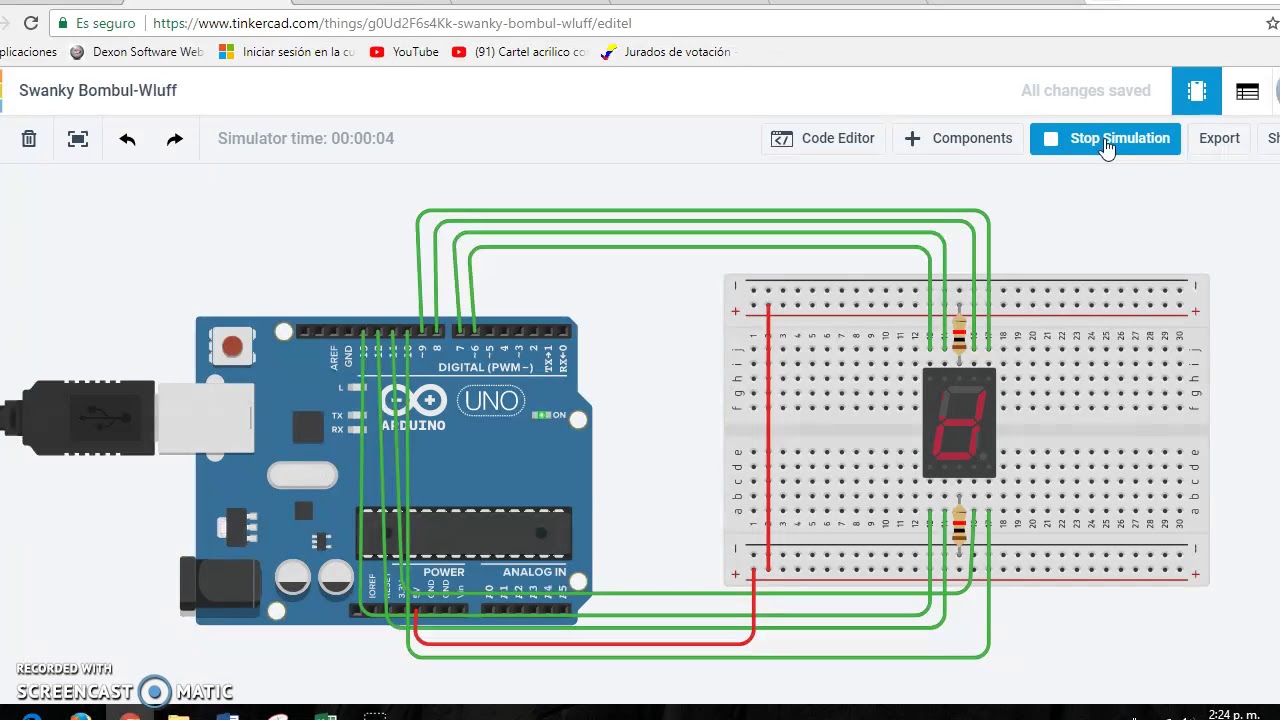 LETRA EN ARDUINO - YouTube