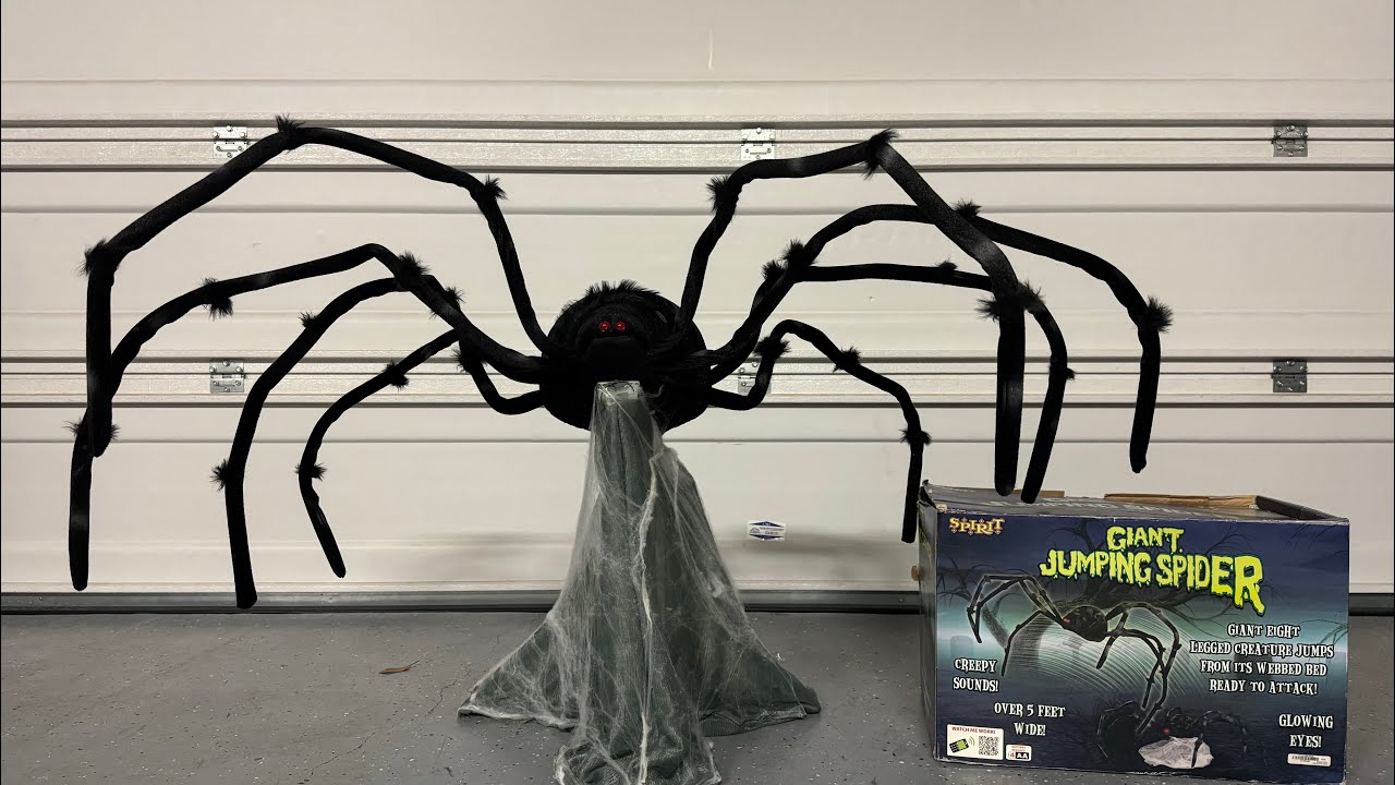 Spirit Halloween Giant Jumping Spider Halloween Animatronic FOR SALE ...