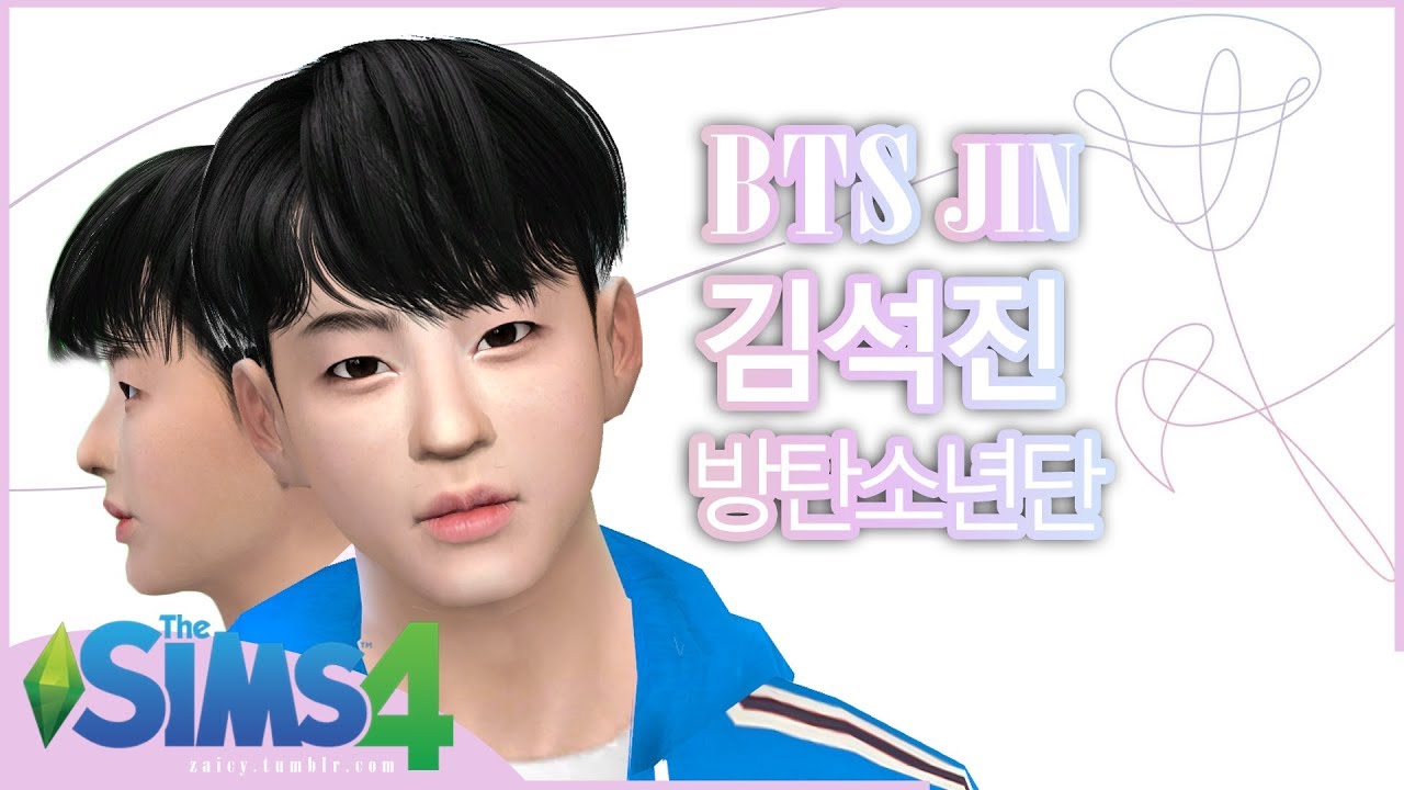 The Sims 4 Create-A-Sim: Jin(김석진) of BTS(방탄소년단) + DL w/ CC - YouTube