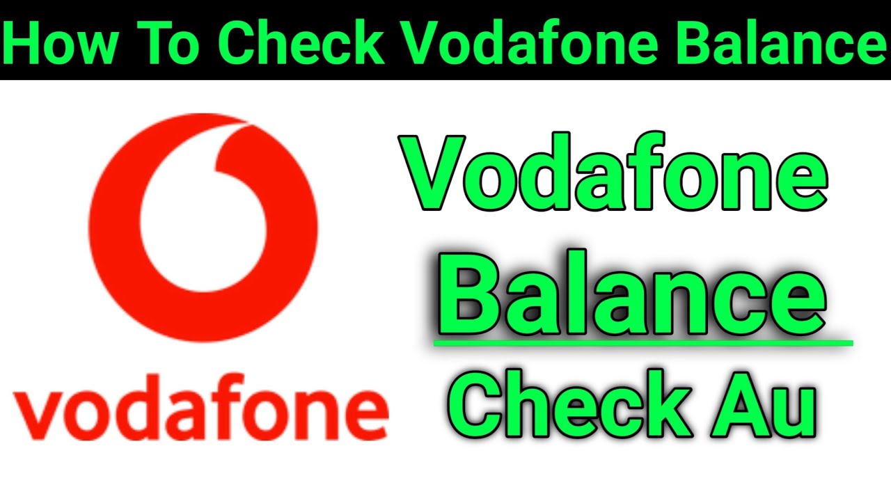 How to check balance in Vodafone Australia | Vodafone Balance Check ...