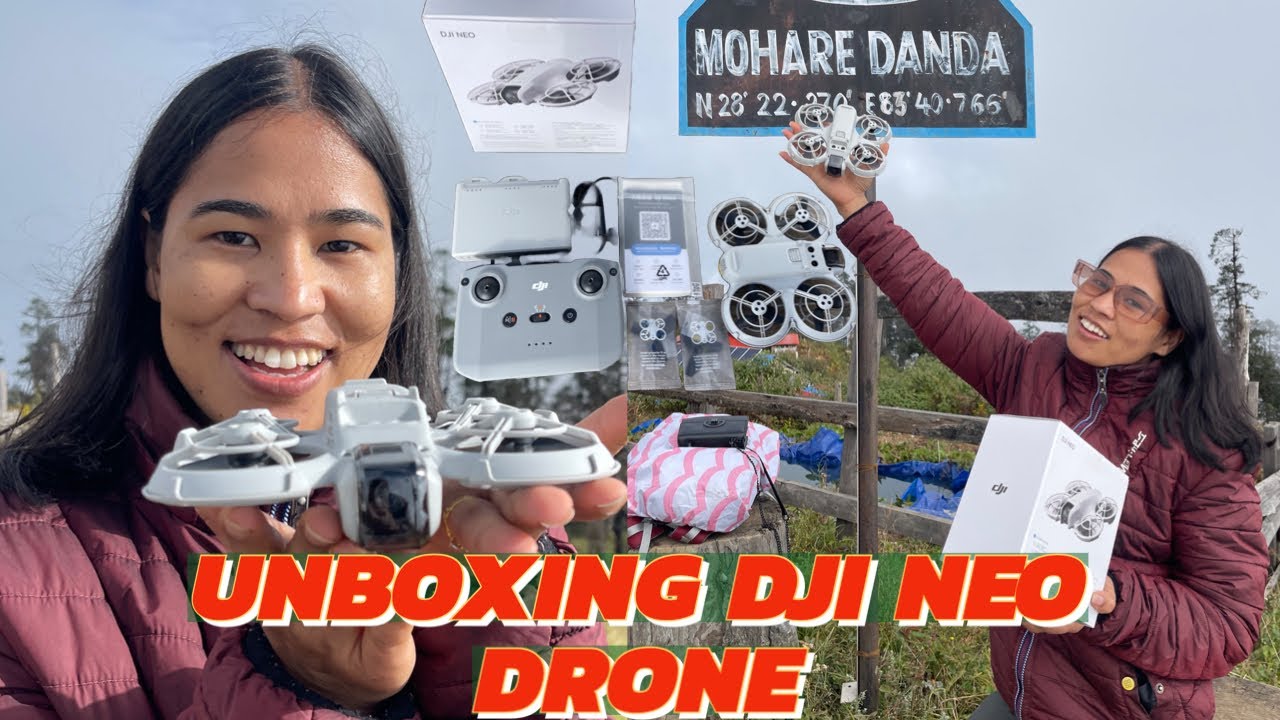 Drone Unboxing in Mohore Dada 🗻⛰️🏔️ 🌞 with my sister @namratakhatri4993 ...
