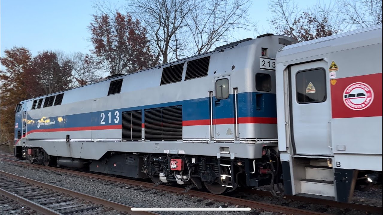 213 Maxi on the Waterbury Branch. 11/16/2023 - YouTube