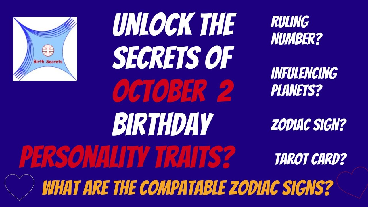 October 2 birthday personality & compatibility #zodiac #astrology # ...