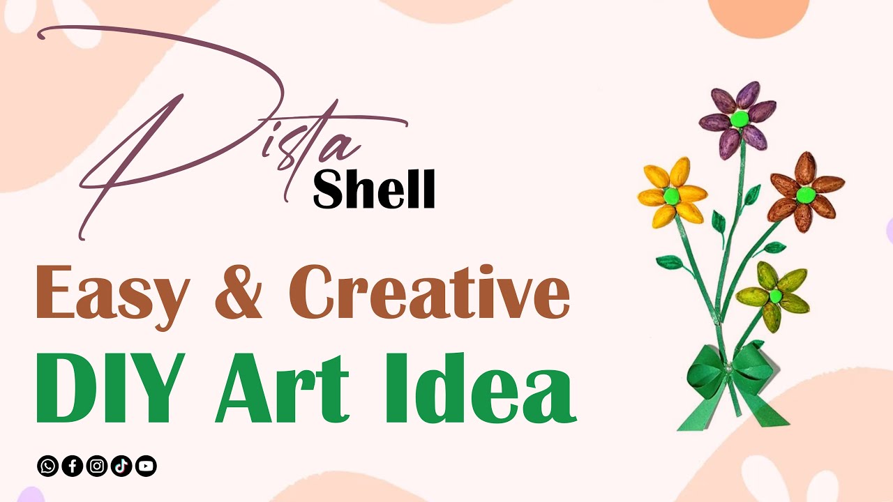 Easy Pista Shell Craft | Creative & Beautiful DIY Art Idea | @diyay ...