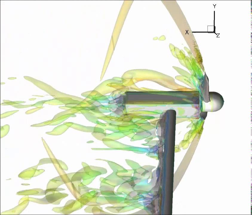 CFD wind turbine simulation with varying blade pitch at 15m/s (rotor ...